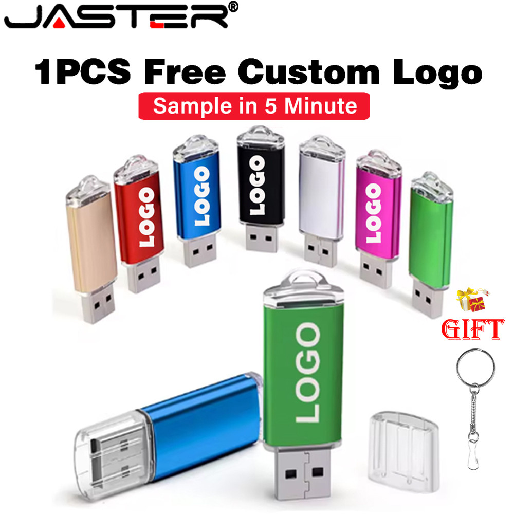 JASTER 1 PCS Free Custom Logo USB 2.0 Flash Drive USB 64GB Waterproof ...