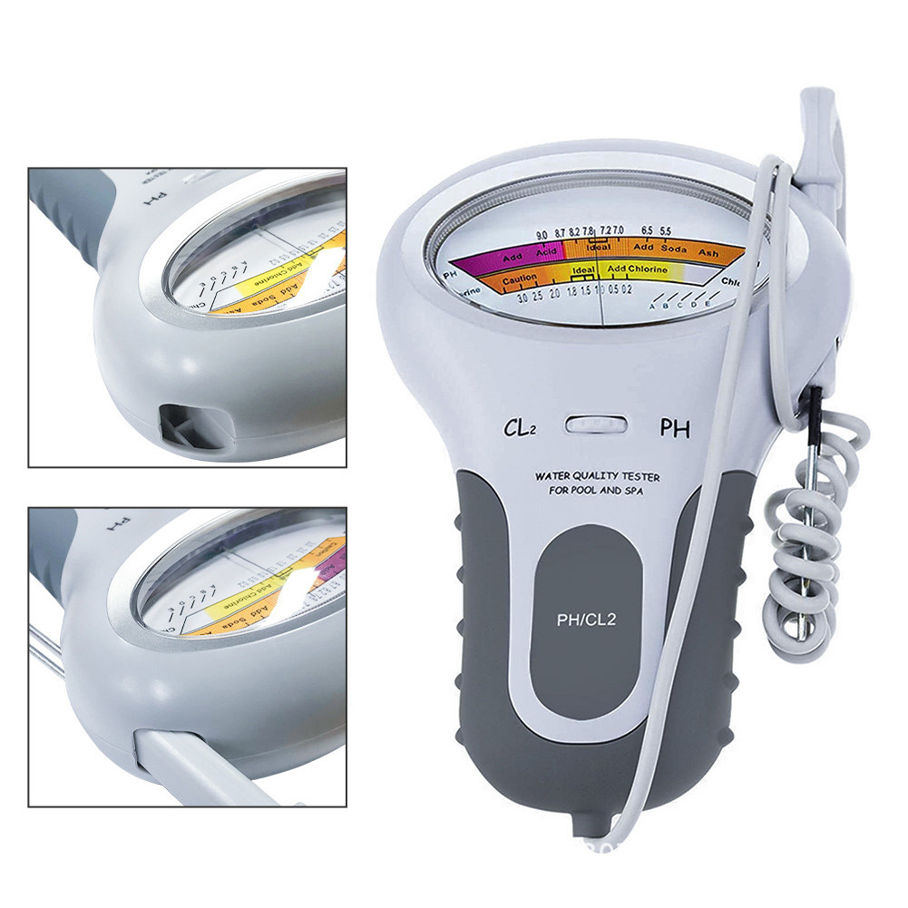 Water Chlorine Tester Professional PH Chlorine Cl2 Level Meter Tester ...