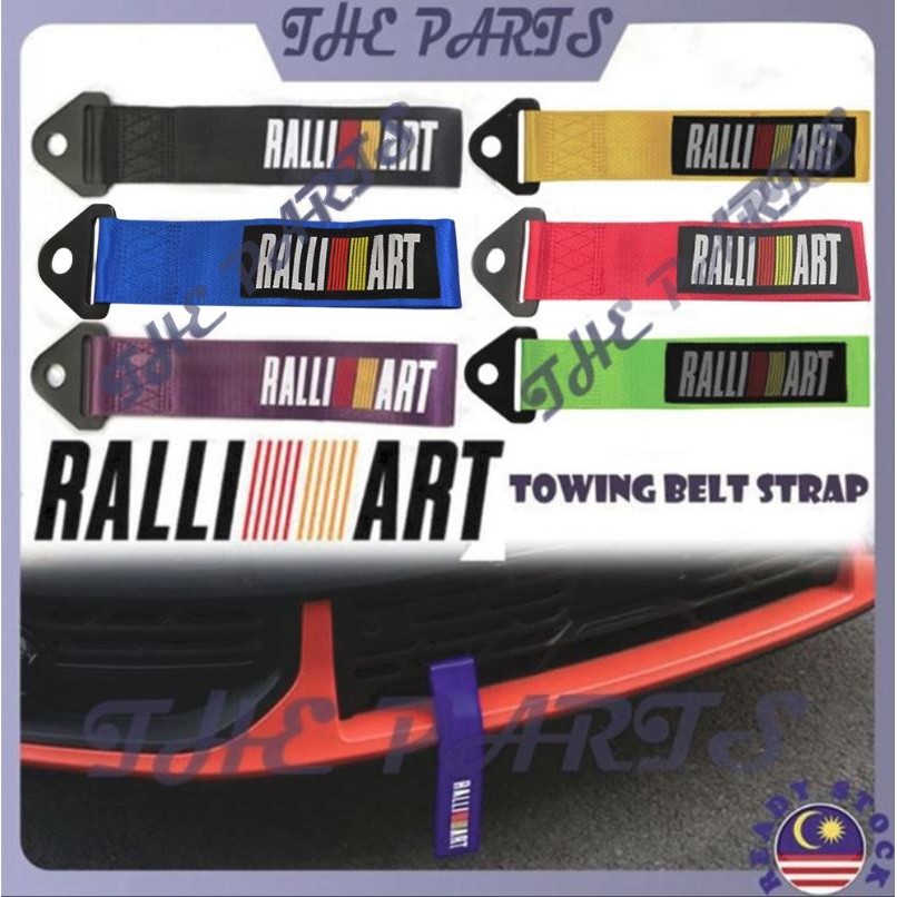Universal RALLIART I Towing Strap Belt Car Front Rear Bumper Car Tow ...
