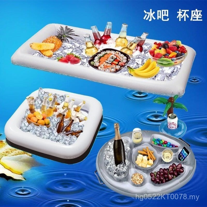 Cup Holder Ice Bar Play Water Drink Ice Tank Inflatable Swimming Water ...