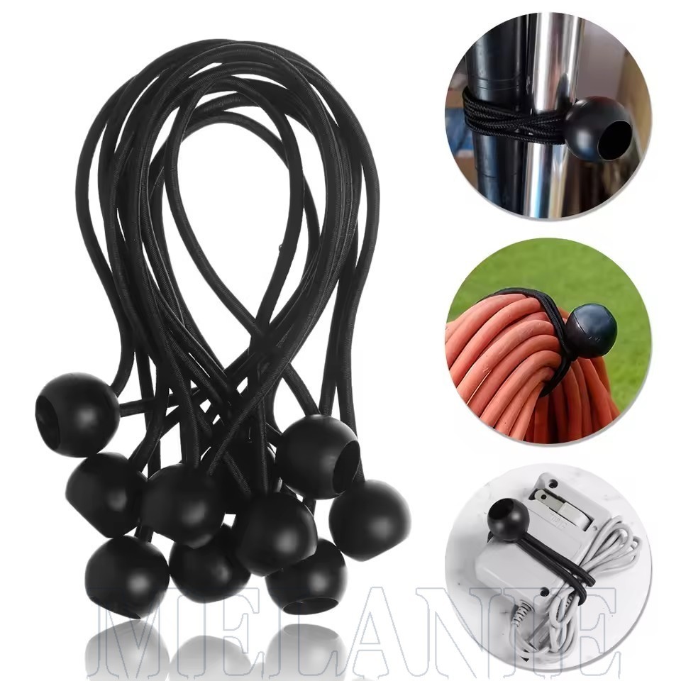 5/20pcs Outdoor Elastic Ball Rope - Outdoors Tool - Buckle Backpack ...