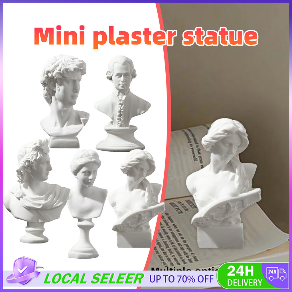 Nordic Plaster Statue Famous Sculpture Mini Resin Plaster Human Head ...