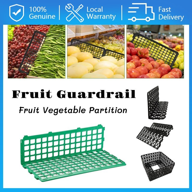 Multipurpose Plastic Divider Partition Rack L-shape Fruit Fence ...