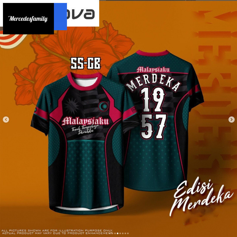 1957 Merdeka Clothes 2025 68th Malaysia Jersey Merdeka Clothes 68 Years ...
