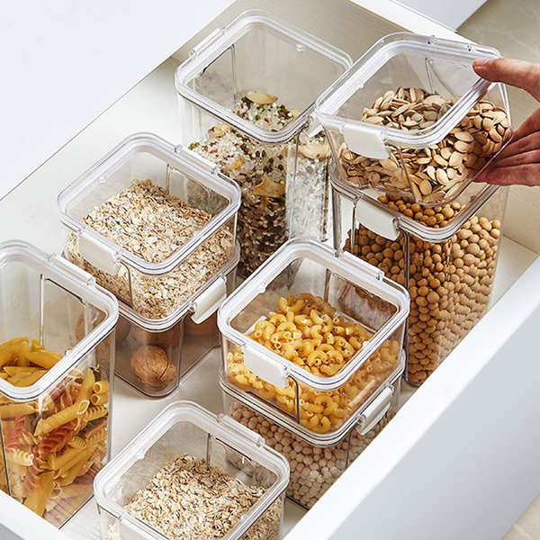 bekas kuih balang kuih raya kaca set Tangki kedap udara, plastik kelas ...