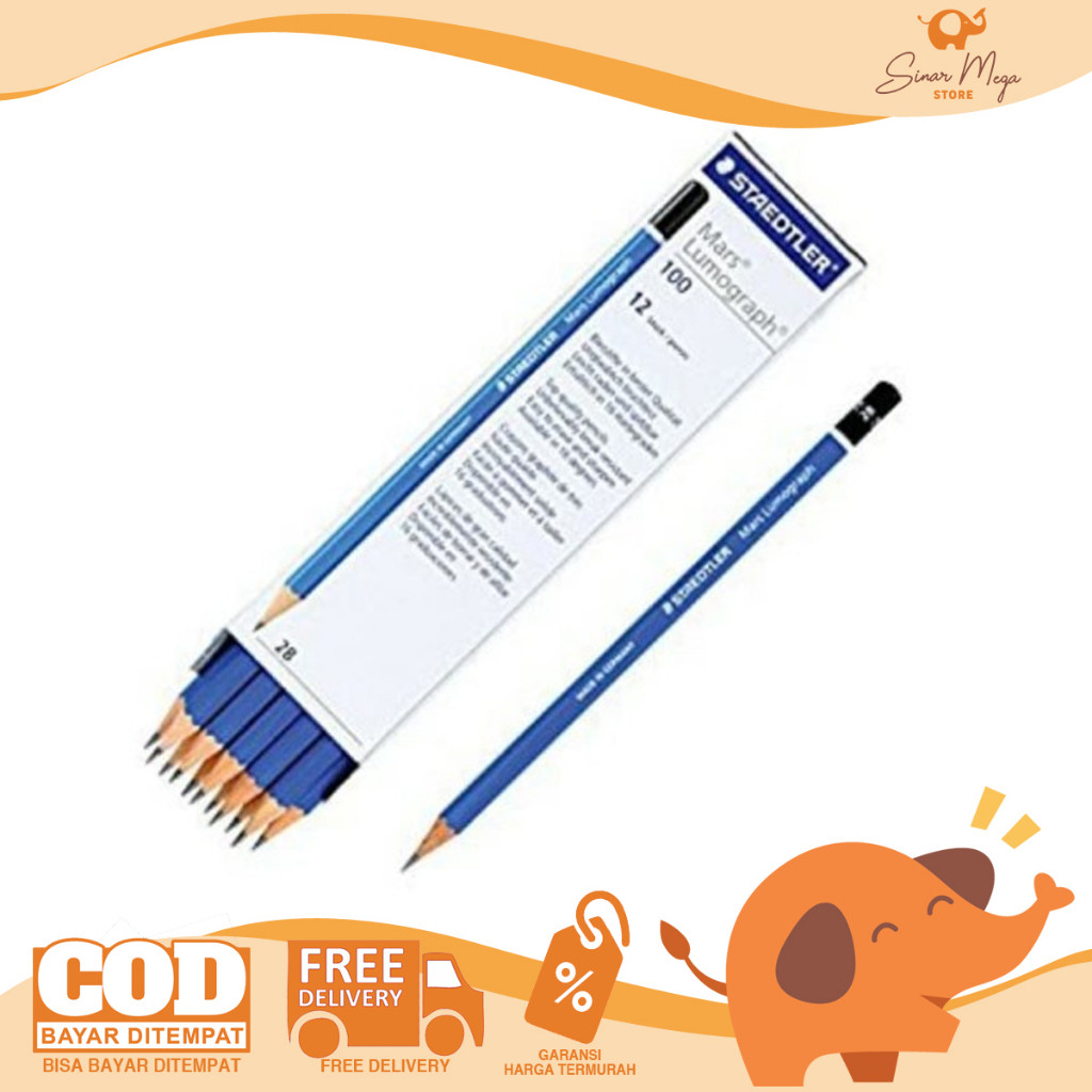 Quality Mars Lumograph 100 2B Pencil Staedtler | Shopee Malaysia
