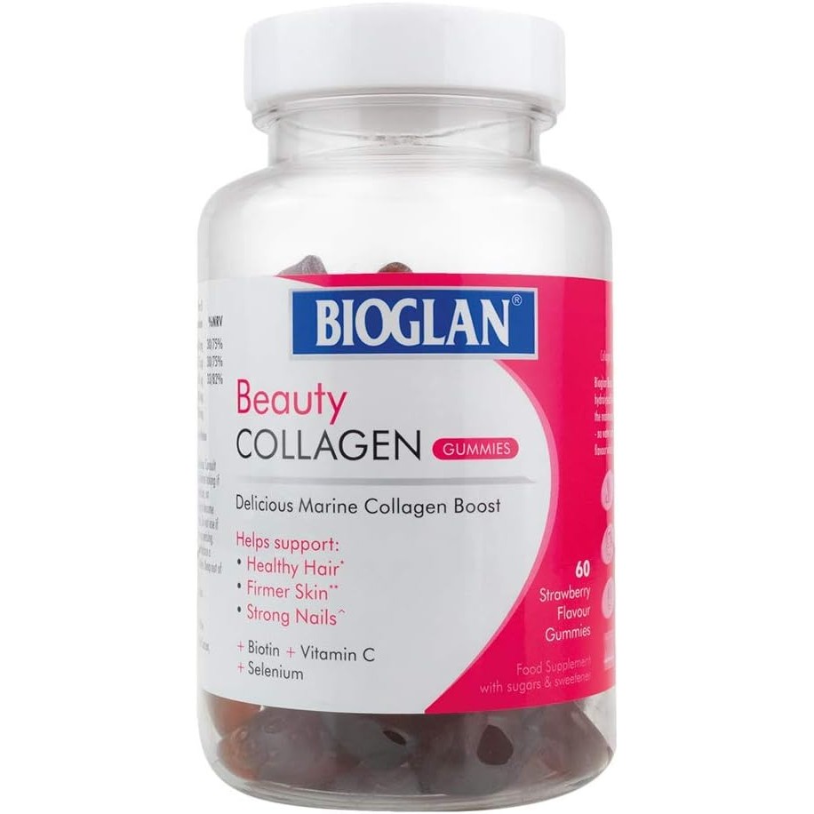 Bioglan Collagen Gummies | 1000mg | Hydrolysed Marine Collagen | Biotin ...