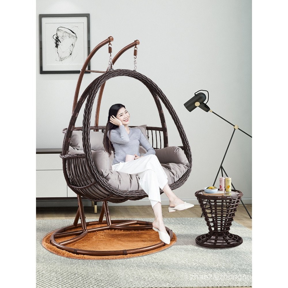 Hanging Basket Rattan Chair Lazy Chair Rocking Chair Balcony Swing ...