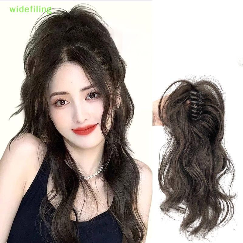 widefiling Women Curly Ponytail Hairpiece With Claw Clip Fluffy Natural ...