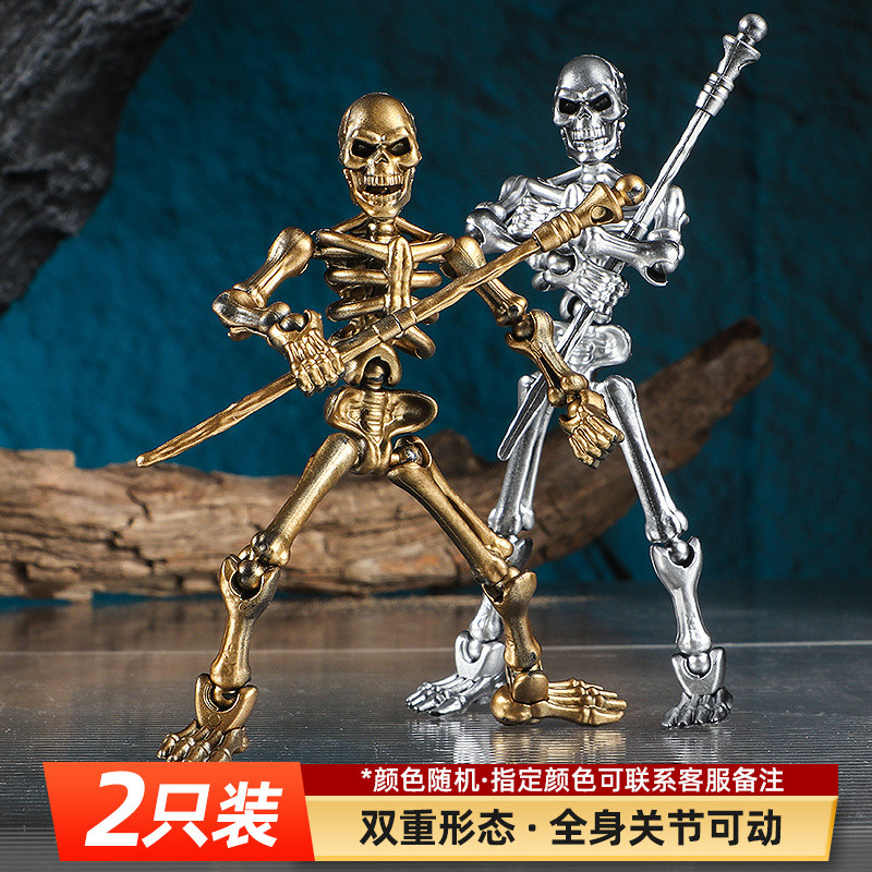 Assembled Skeleton Man Doll Model Joint Bone Toy Movable Whole Body ...