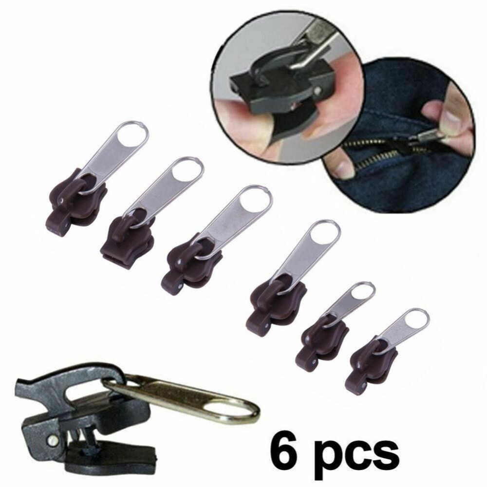 6x Fix A Zip Slider Replacement Repair Instant Kit Multifunctional Zip ...