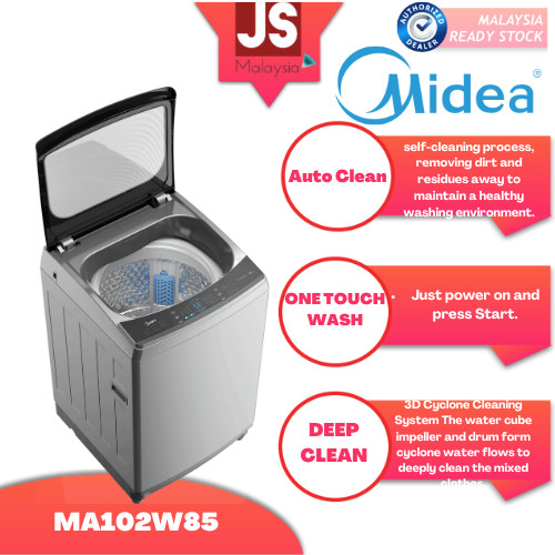 Midea MA100W85 8.5kg top load fully automatic washing machine | Shopee ...