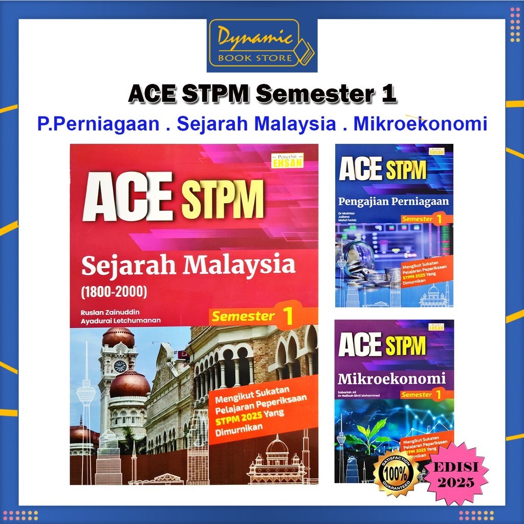 Buku Rujukan : Ace STPM Semester 1 Edisi 2025 - Mikroekonomi / Sejarah ...