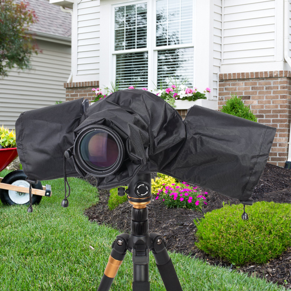 Waterproof Camera Rain Cover Rain Dustproof Black Rain Covers Portable ...