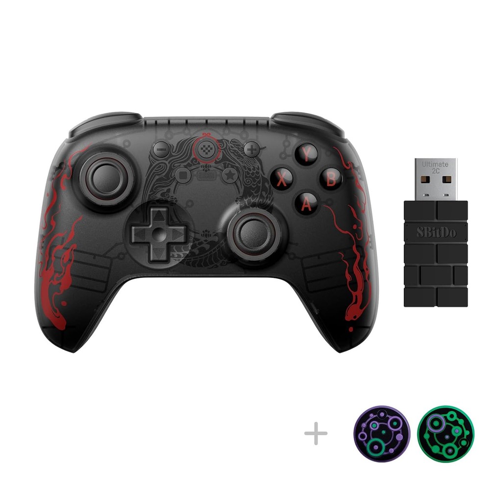 8Bitdo Ultimate 2C Hall Effect Joysticks and Hall Triggers Wireless ...