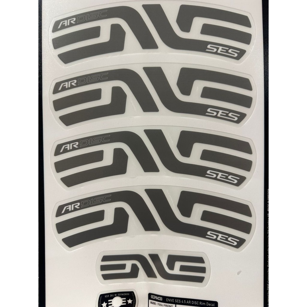 ENVE SES 4.5 AR Disc Decal Kit - Enve Melee Damascus Grey | Shopee Malaysia