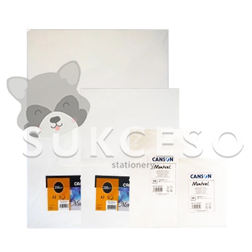 CANSON Montval 200/220 gsm Watercolor Paper - Painting Paper | Shopee ...
