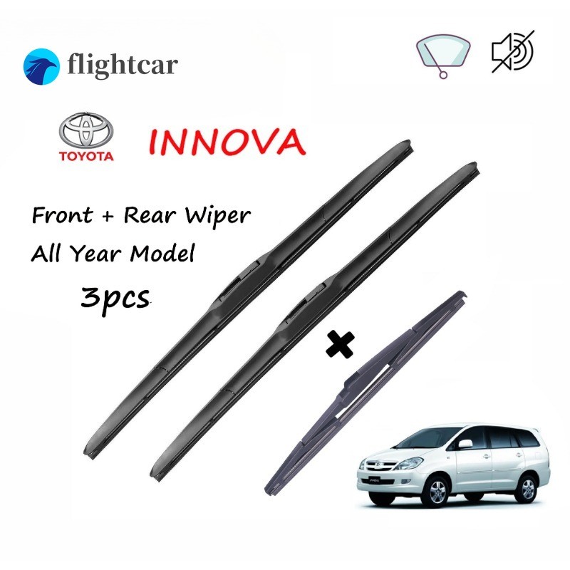 Select Your Model Toyota Innova Wiper Blade Set Front and Rear 3pcs for ...