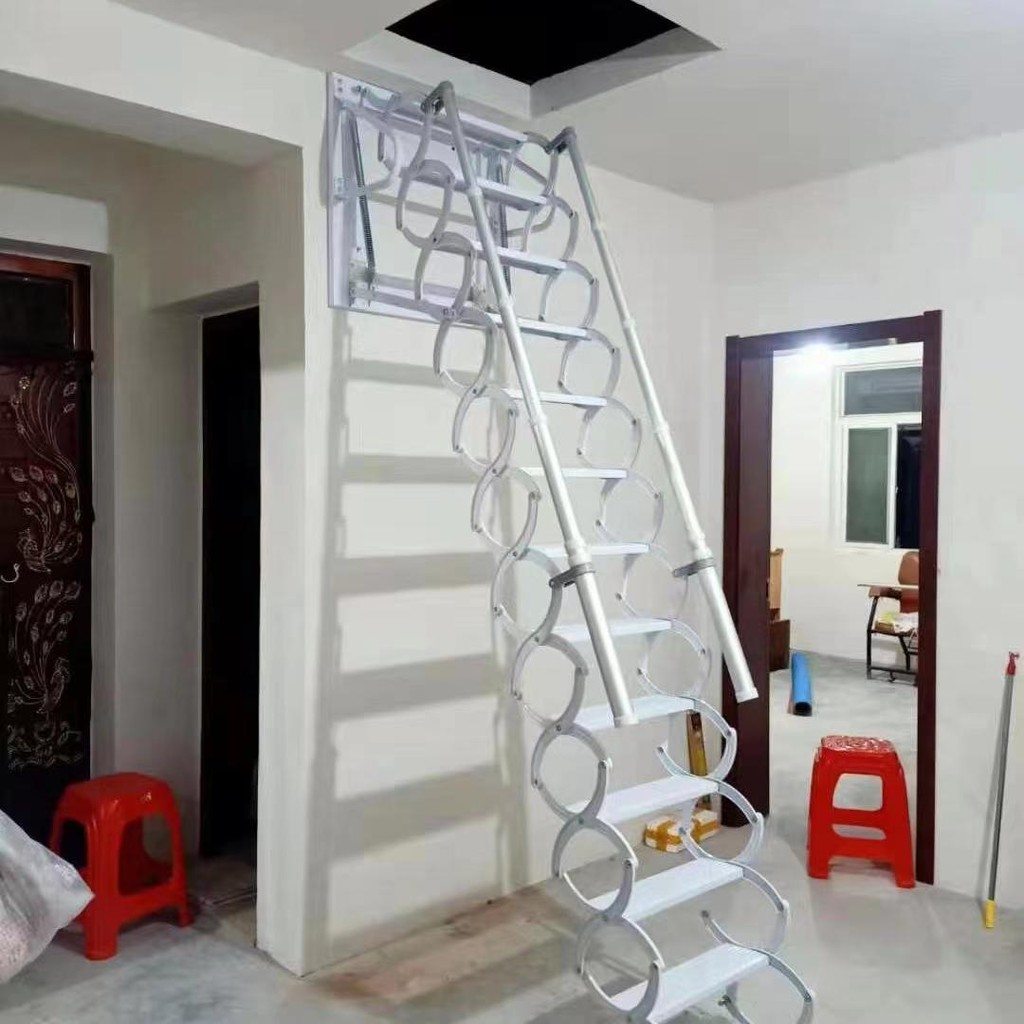 Foldable Stretchable Foldable Stairs Retractable Stairs Loft Wall ...