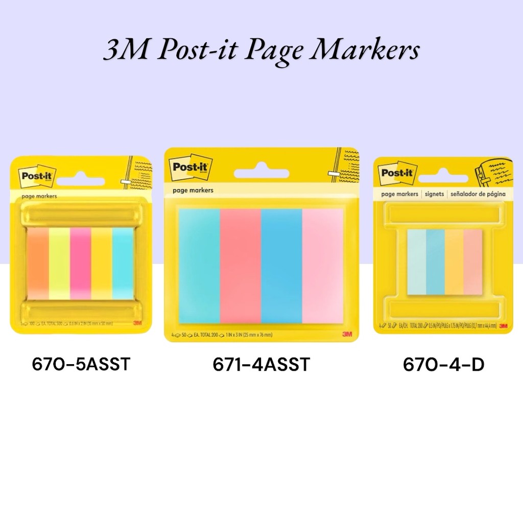 3M Post-it Page Markers Sticky Pad Penanda Halaman | Shopee Malaysia