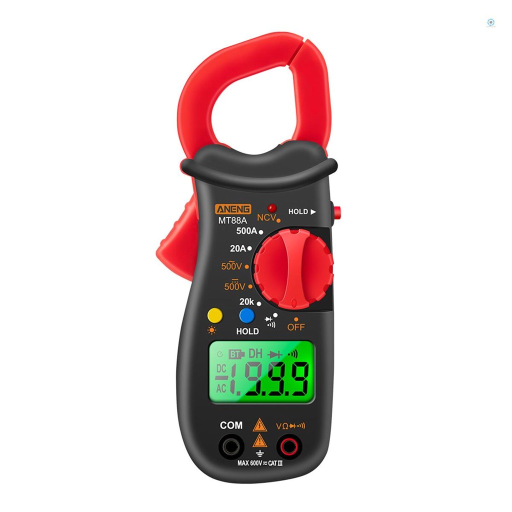 ANENG MT88A Clamp Meter Multimeter LCD Digital Universal Meter 1999 ...