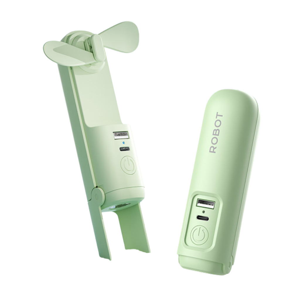 ROBOT RT-NF01 2000 Mah Portable Fan & Flashlight original mini portable ...