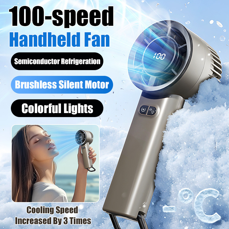 Student mini electric fan handheld rechargeable silent cooling mini ...