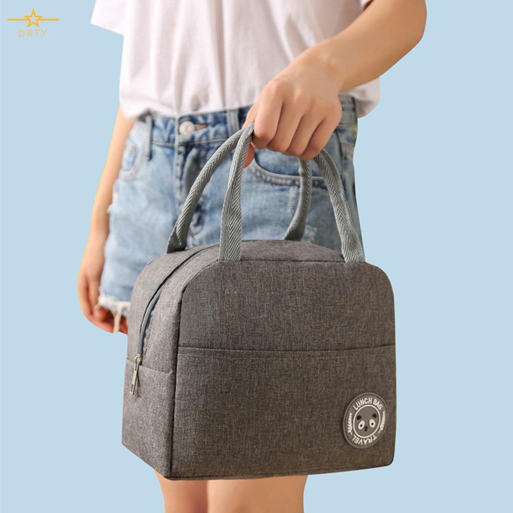 Insulated Thermal Cooler Lunch Bag Aluminum Foil Large Handheld Thermal ...