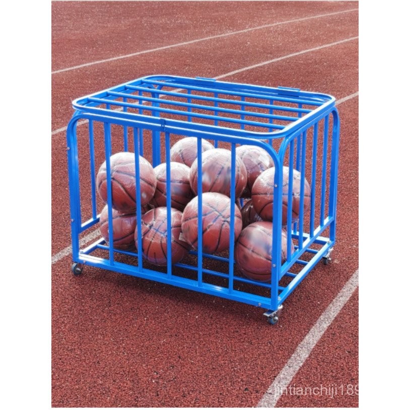 Basket Basketball Trolley Mobile Assembly Ball Cart Iron Kindergarten ...