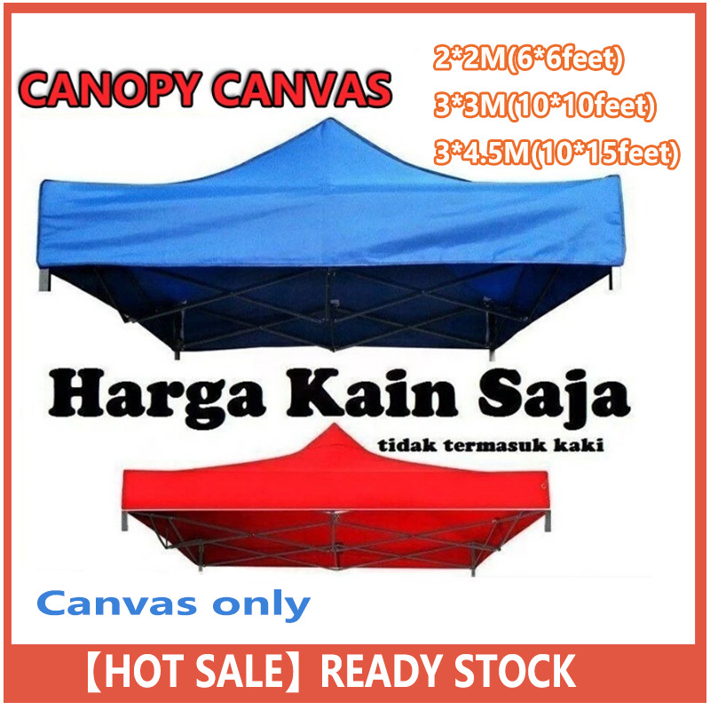 6x6 10x10 10X15 Canvas only market canopy / kanvas kanopi / kain kanopi ...