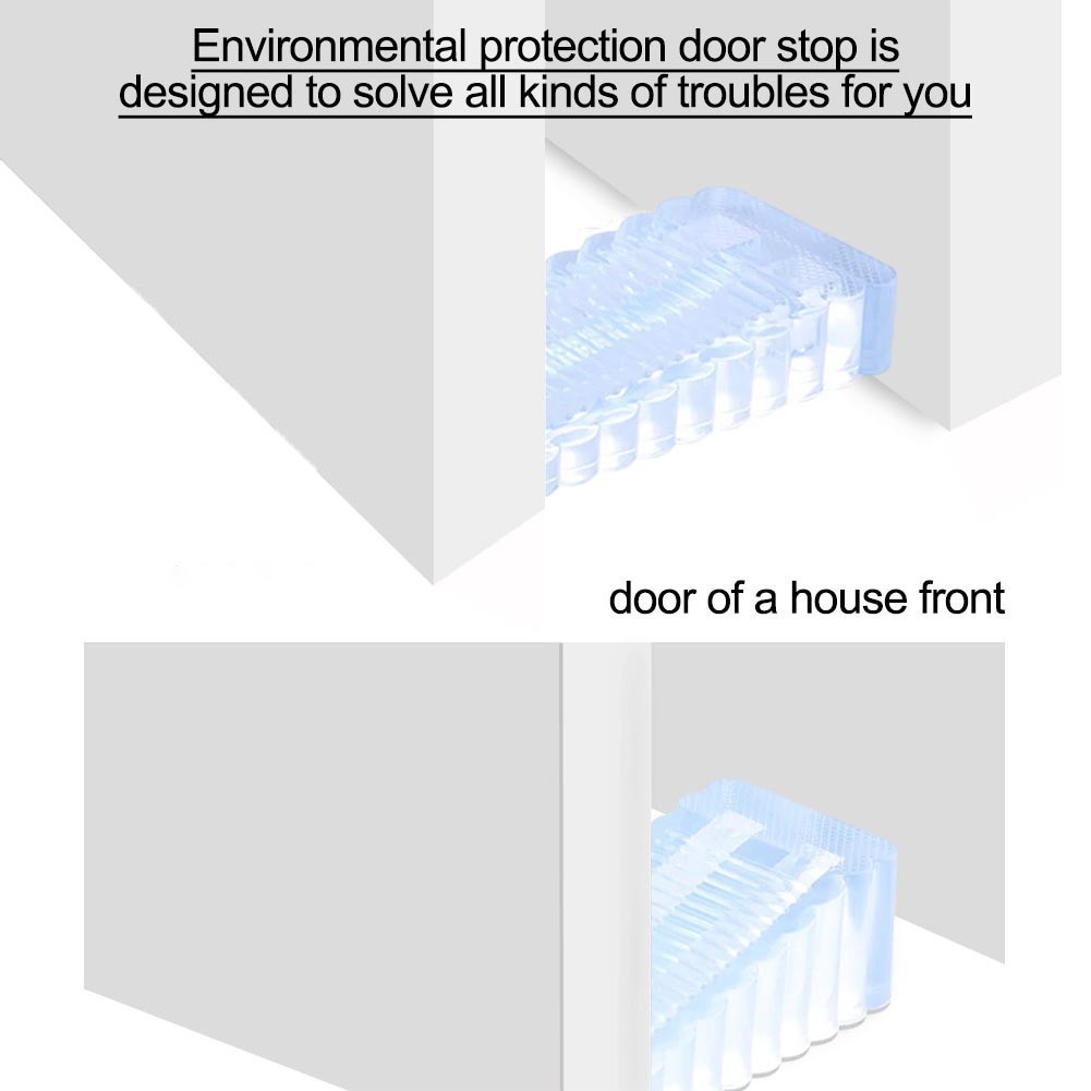 [Super] 1pc Rubber Door Stopper Home Anti-collision Safety Door Stopper ...