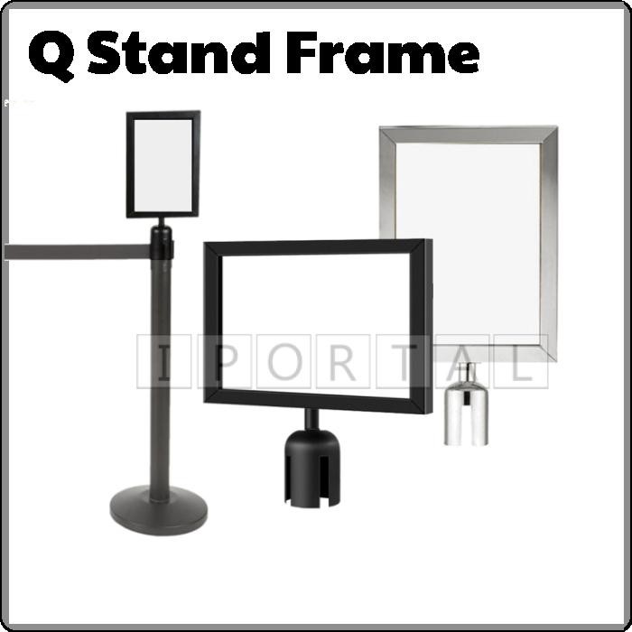 A4 Queue Pole Stand Display Board Frame Signage Vertical Horizontal | Shopee Malaysia