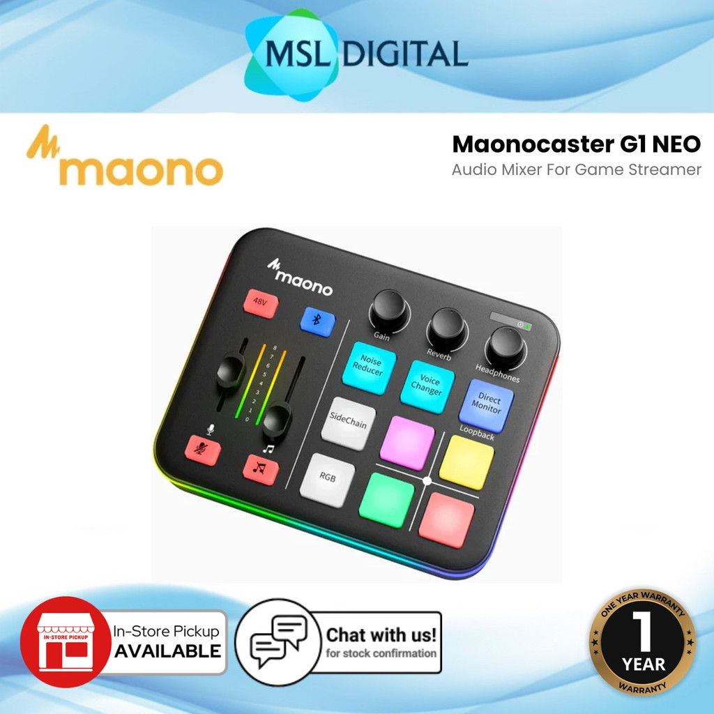 Maono Maonocaster G1 NEO Audio Mixer For Game Streamer | Shopee Malaysia
