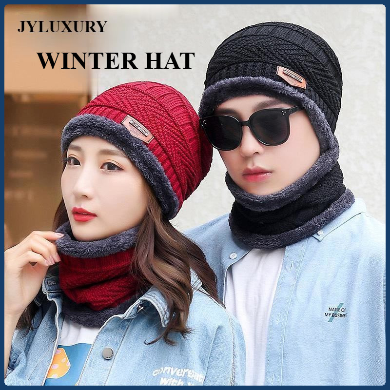 Unisex Snow Cap Winter Hat Women KnittedBeanie Hat Outdoor ...