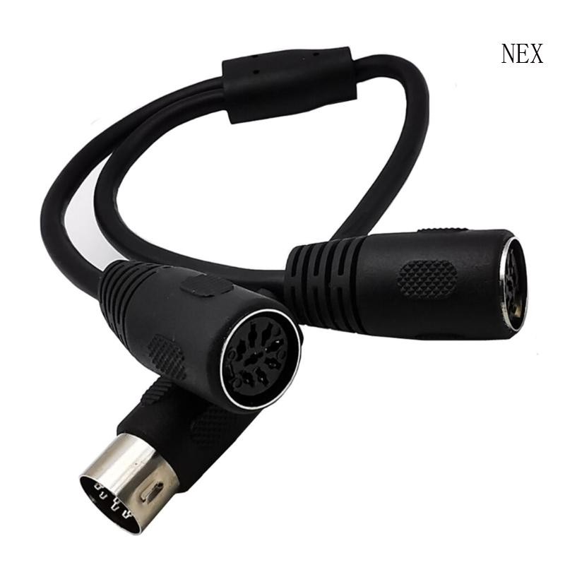NEX Splitter Cable 8 Pin Din Y Adapter Cable 1 Male to 2 Female Din ...