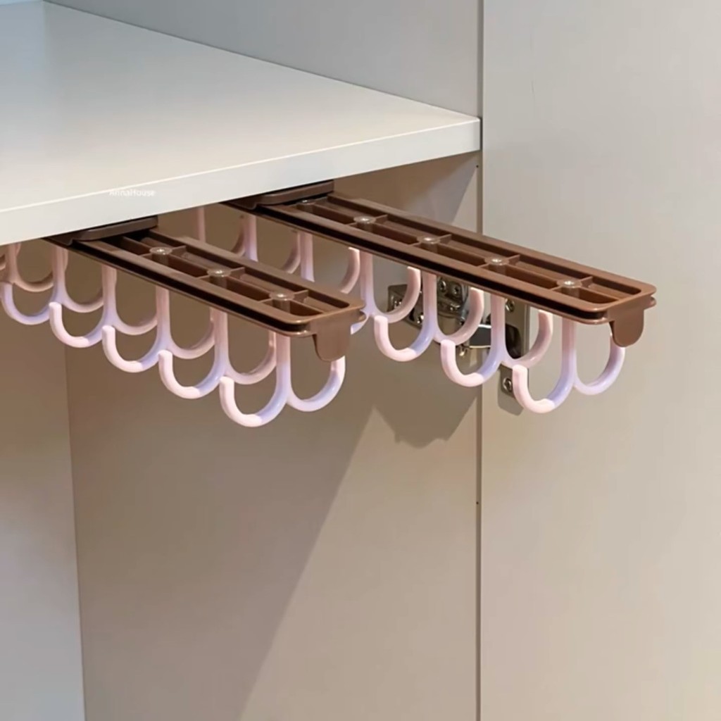 Wardrobe Slide Rail Pull-out Retractable Hanger|Underwear Panties Sling ...