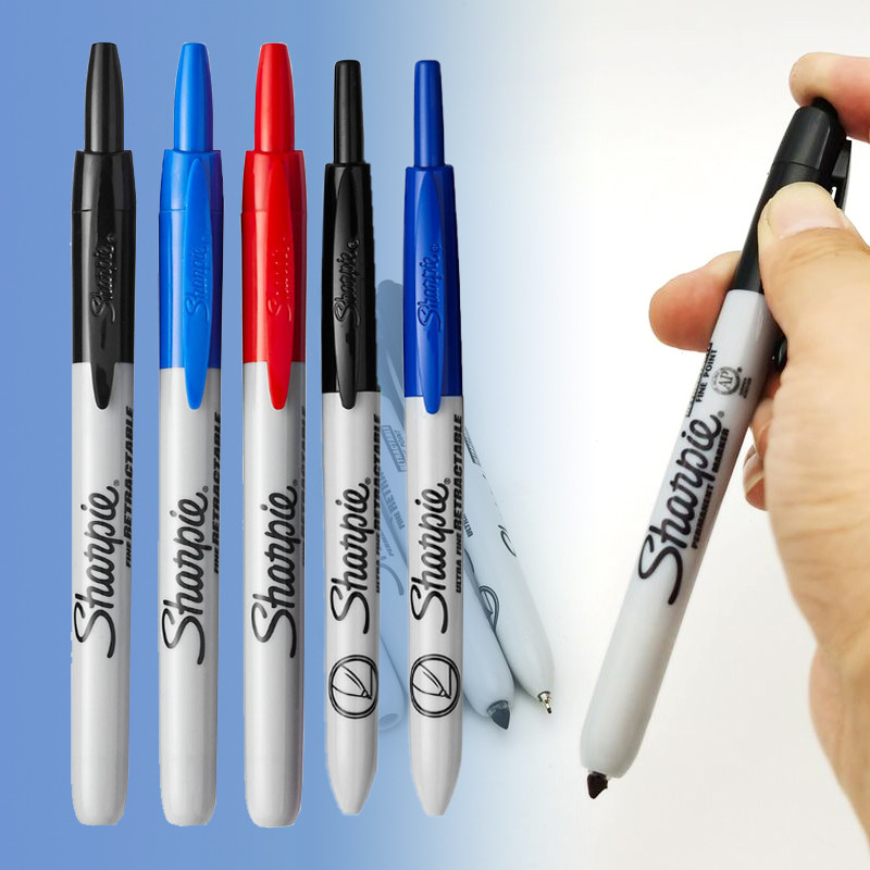 Sharpie32701 Black Oily Capless Retractable Press Marker | Shopee Malaysia