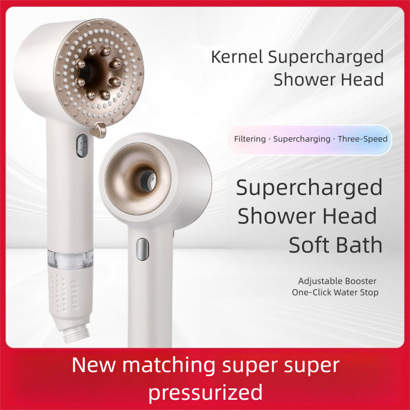 Three-speed Pressurized Filter Shower Head Shower Head Skin Beauty ...