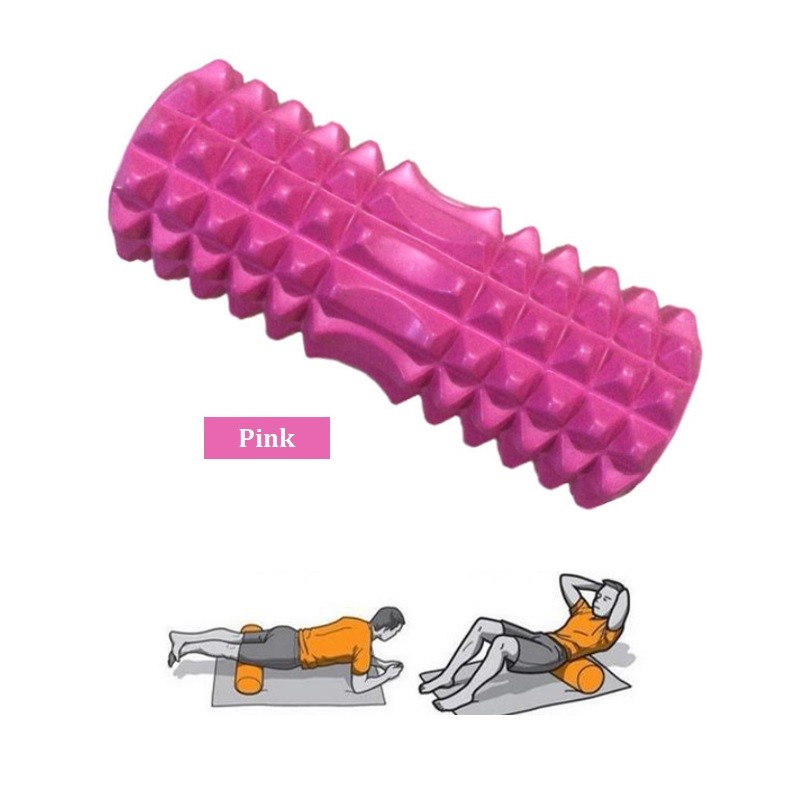 Hollow Yoga Column Fitness Pilates Foam Roller Train Gym Massage Grid ...