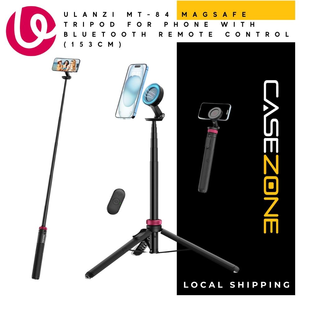 Ulanzi MT-84 Phone Tripod, 61" Magnetic Selfie Stick With Remote 153cm ...
