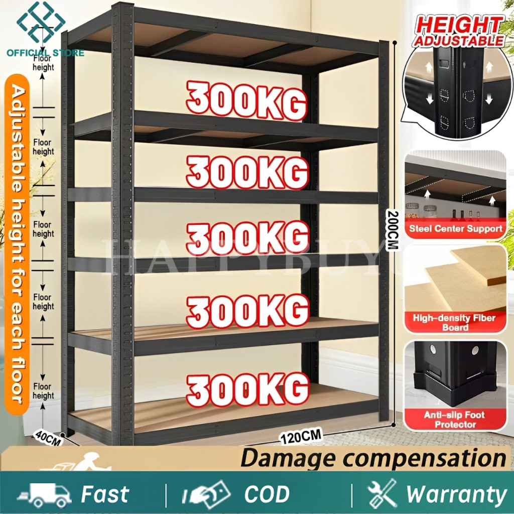 Malaysia Ready Stock】Adjustable 4/6 Tier Metal Boltless Rack Home ...