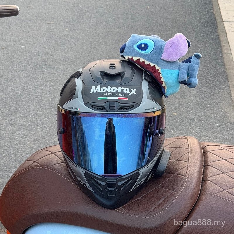Stitch Doll Car Sticker Motorcycle Helmet Decoration Cat Ear Doll ...