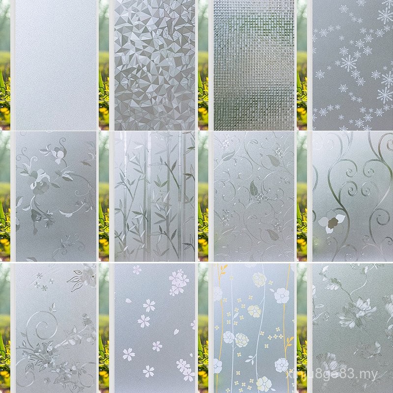 Frosted Window Glass Sticker Anti-glare Transparent Opaque Anti-peeping ...