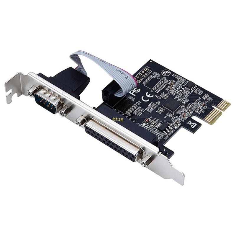 BT RS232 RS-232 Serial Port COM DB25 Printer Parallel Port LPT to PCI ...