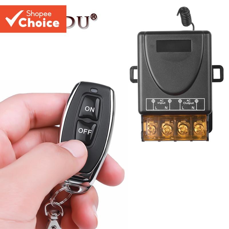 433mhz/220v Remote Control+1CH 30A Switch Wireless Transceiver ...