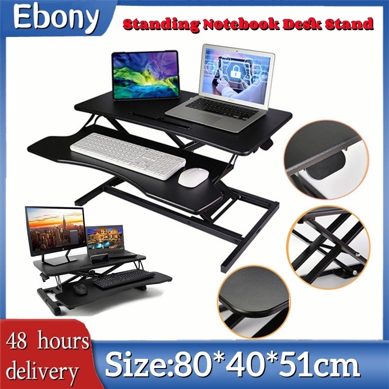 Stand Up Desk Riser Converter For Standing Dual Monitor and Laptop ...