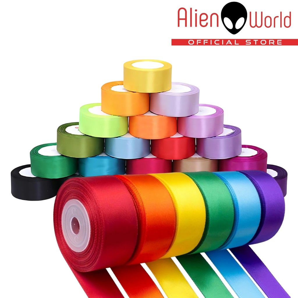 Elegant Shiny Satin Gift Wrap Ribbon | Birthday Party Decoration ...