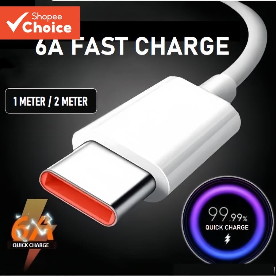 6A USB to USB C Fast Charging Cable – 33W Turbo Charge, for Android ...