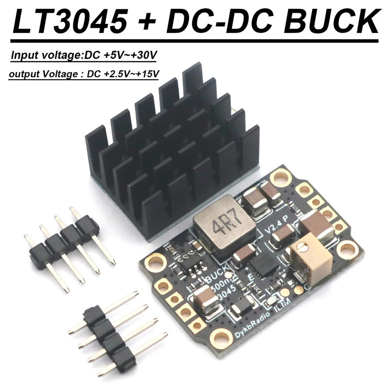 LT3045 DC-DC BUCK Modul Bekalan Kuasa Bunyi Rendah RF Pengatur Voltan Linear 5V-30V 24V KE 3V 5V ...
