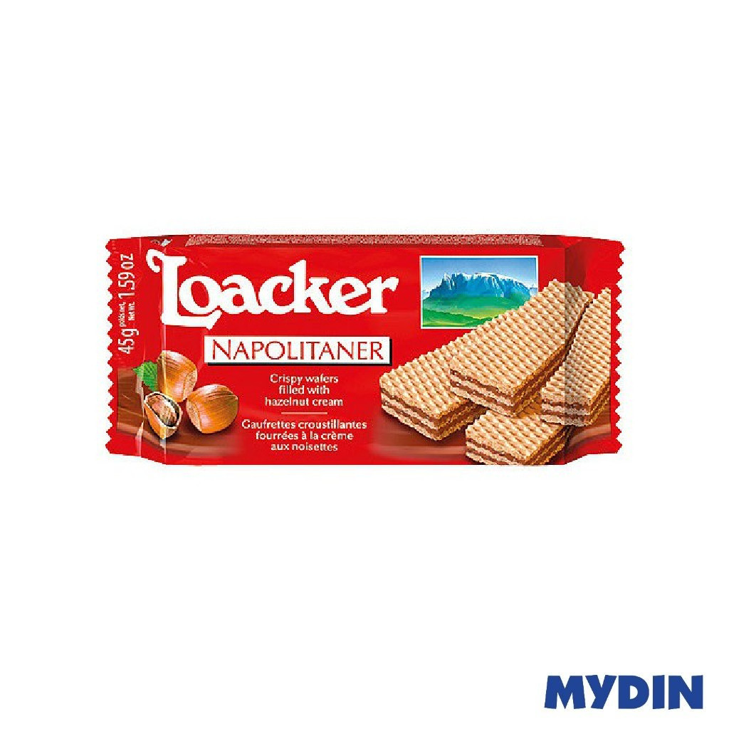 Loacker Hazelnut Cream Napolitaner Wafer (45g) | Shopee Malaysia